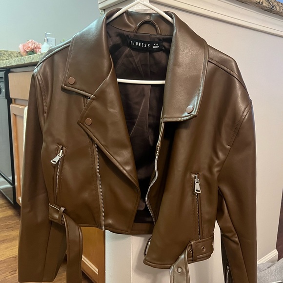 Lioness | Jackets & Coats | Lioness Leather Jacket Slight Oversize ...